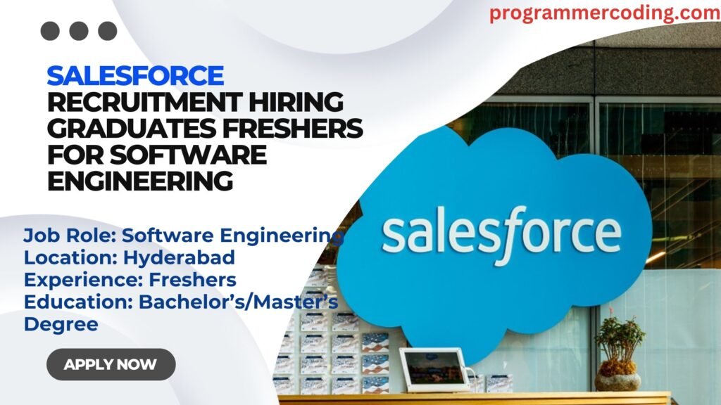 Salesforce Recruitment Hiring Graduates Freshers for Software ...
